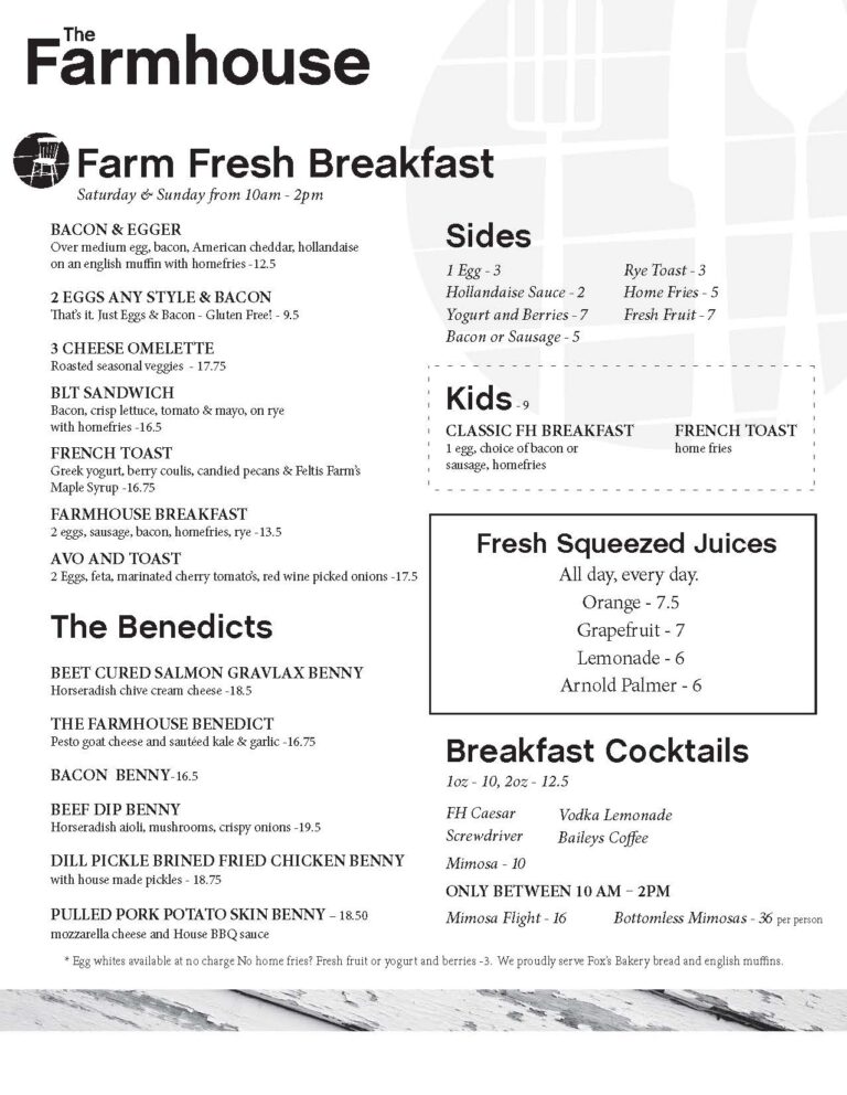 Home | The Farmhouse Restaurant