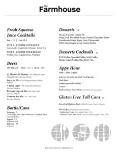 Home | The Farmhouse Restaurant