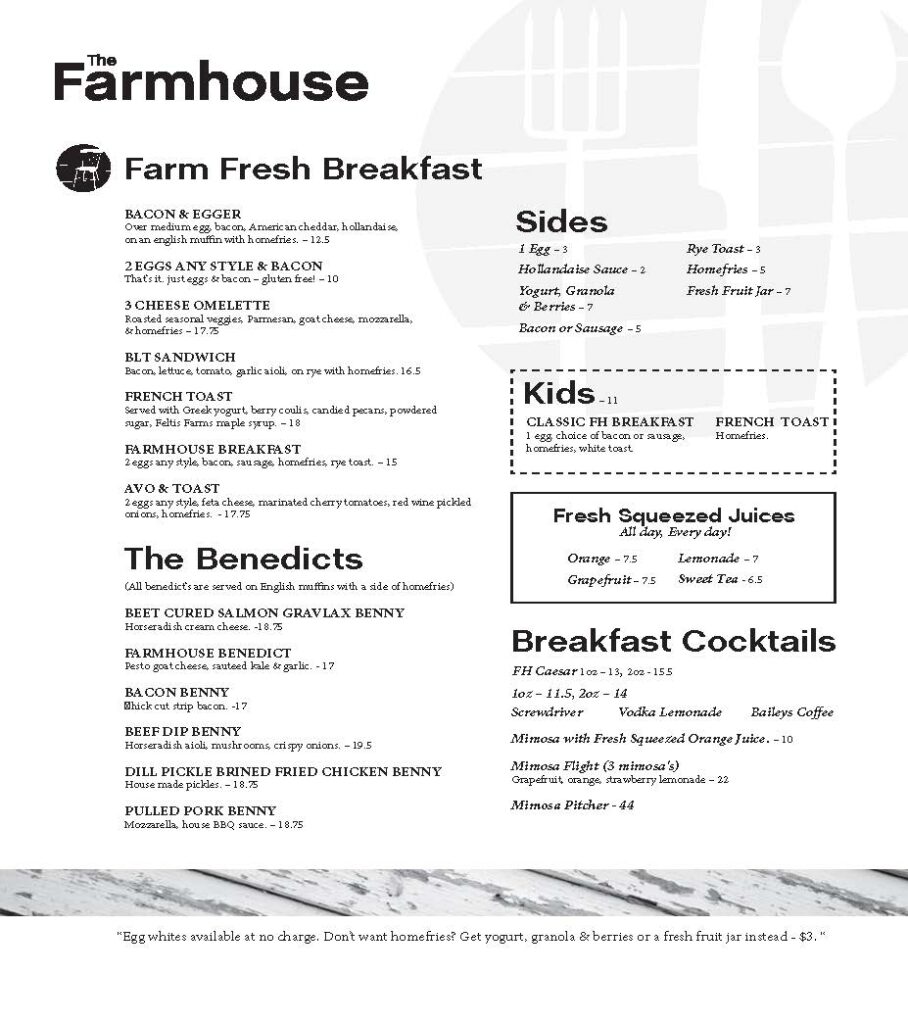 Home | The Farmhouse Restaurant